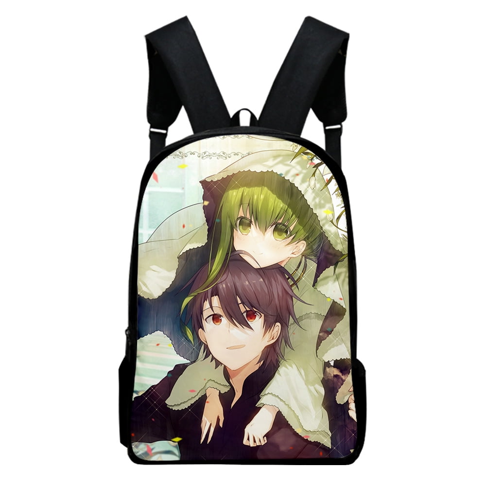Anime Shiro Seijo to Kuro Bokushi Merch Oxford Cloth Shoulder Backpack ...