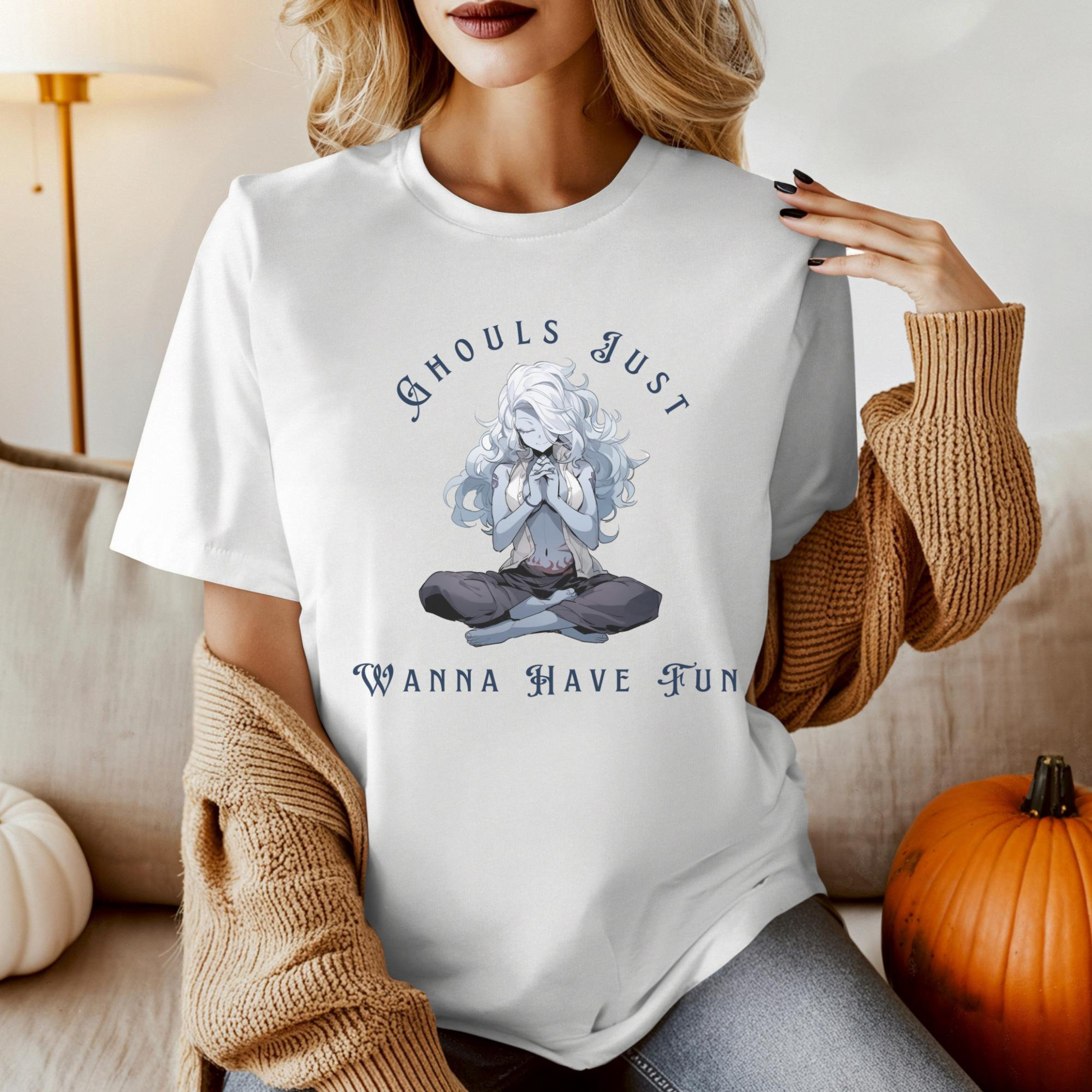Anime Shirt - 'Ghouls Just Wanna Have Fun' | White-Haired Girl Gothic ...