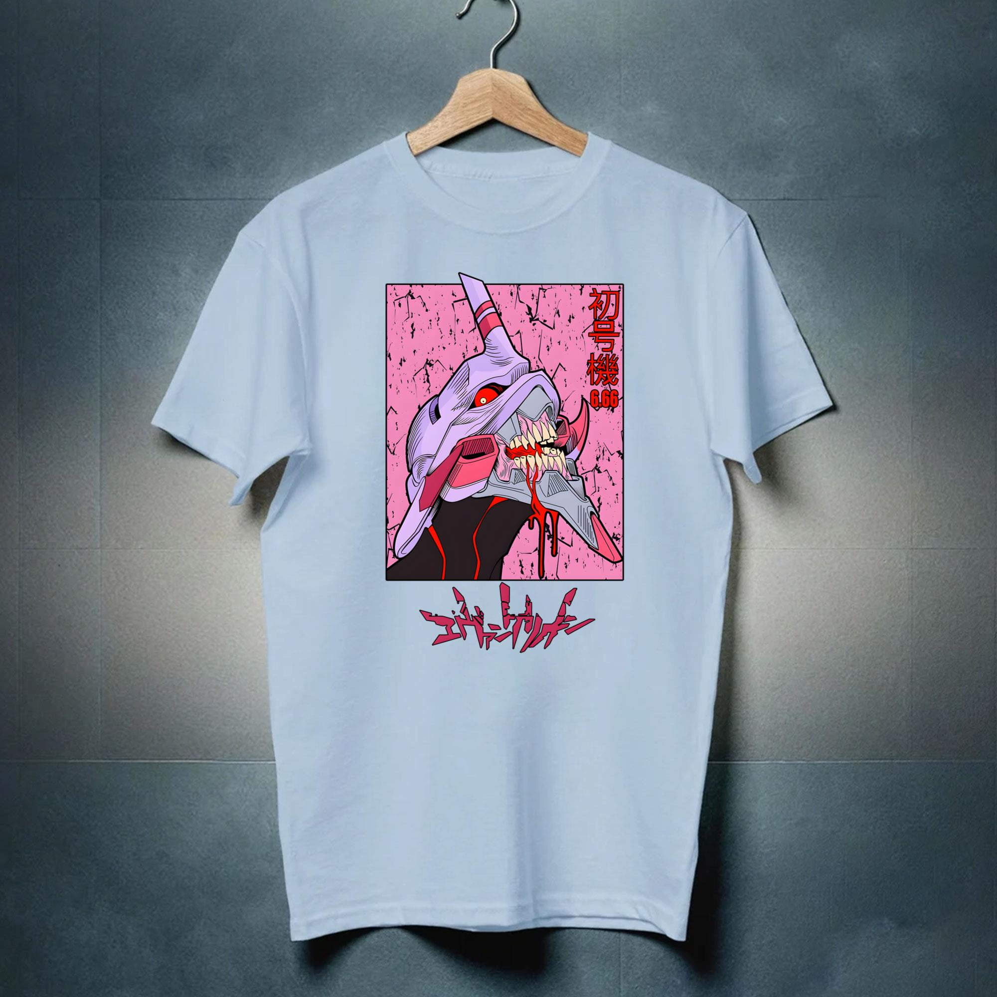 Anime Shirt Neon Genesis Evangelion Eva Unit Japanese Streetwear T ...