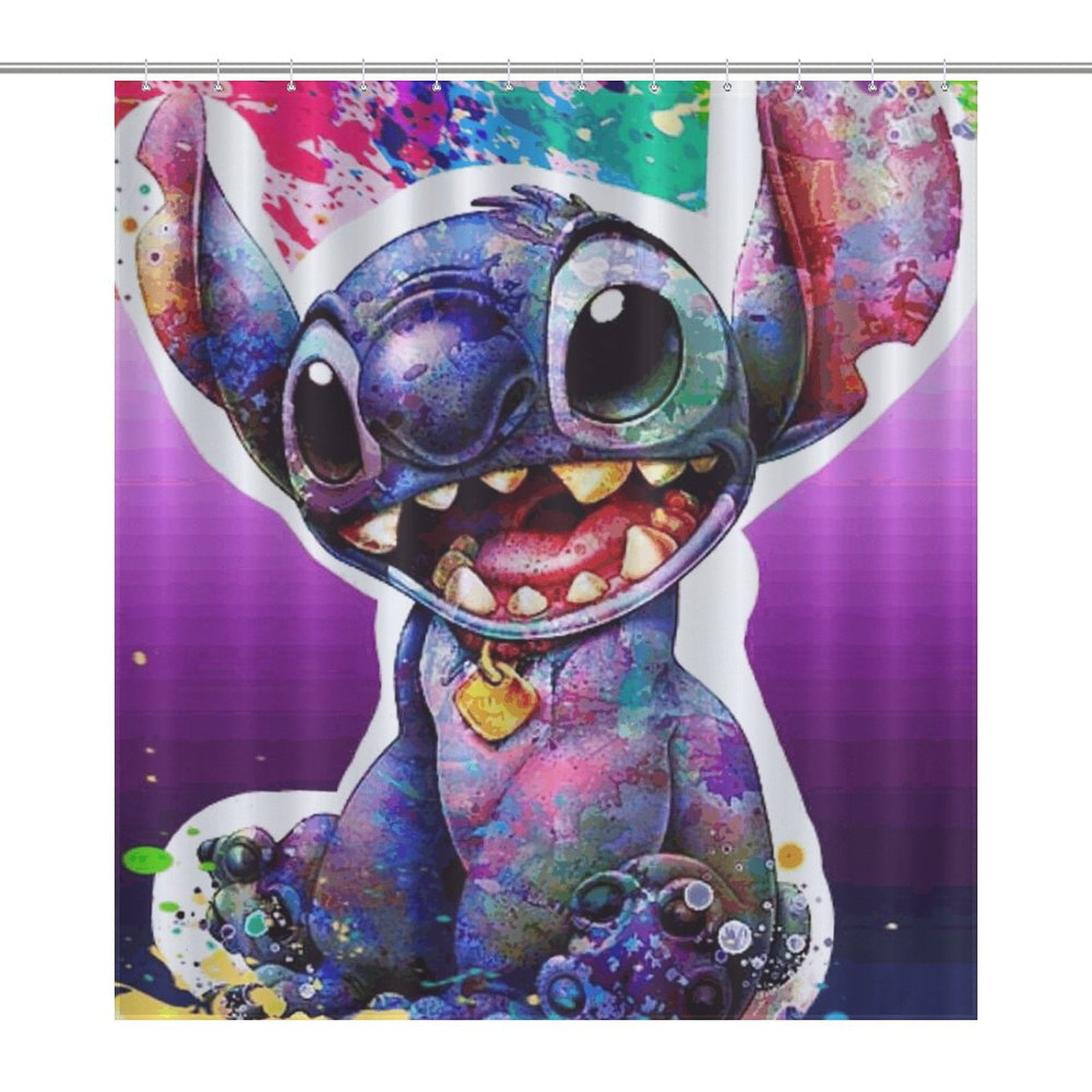 Anime Shower Curtain Cute Theme Shower Curtain Art Curtain for Home ...