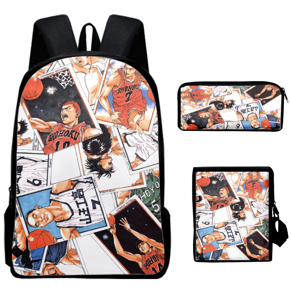 Anime Slam Dunk Bookbag Super Cool Backpack for Elementary Students ...