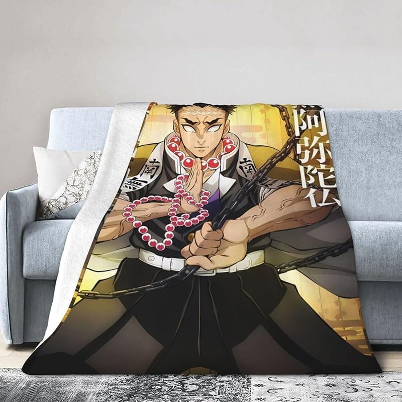 Anime Slayer Himejima Gyoumei Throw Blanket Gift Fuzzy Blanket All ...