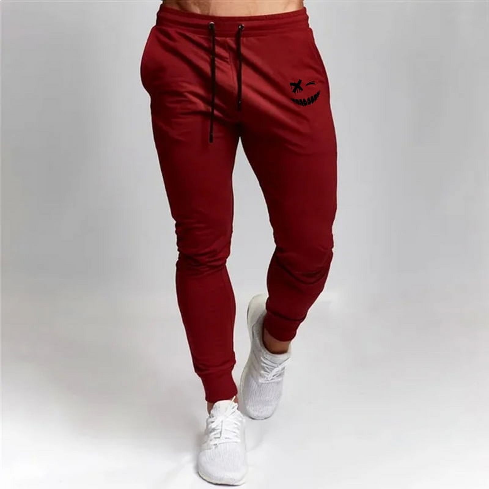 Anime Smiley Face Printed Men Jogging Pants Mens Fitness Joggers ...