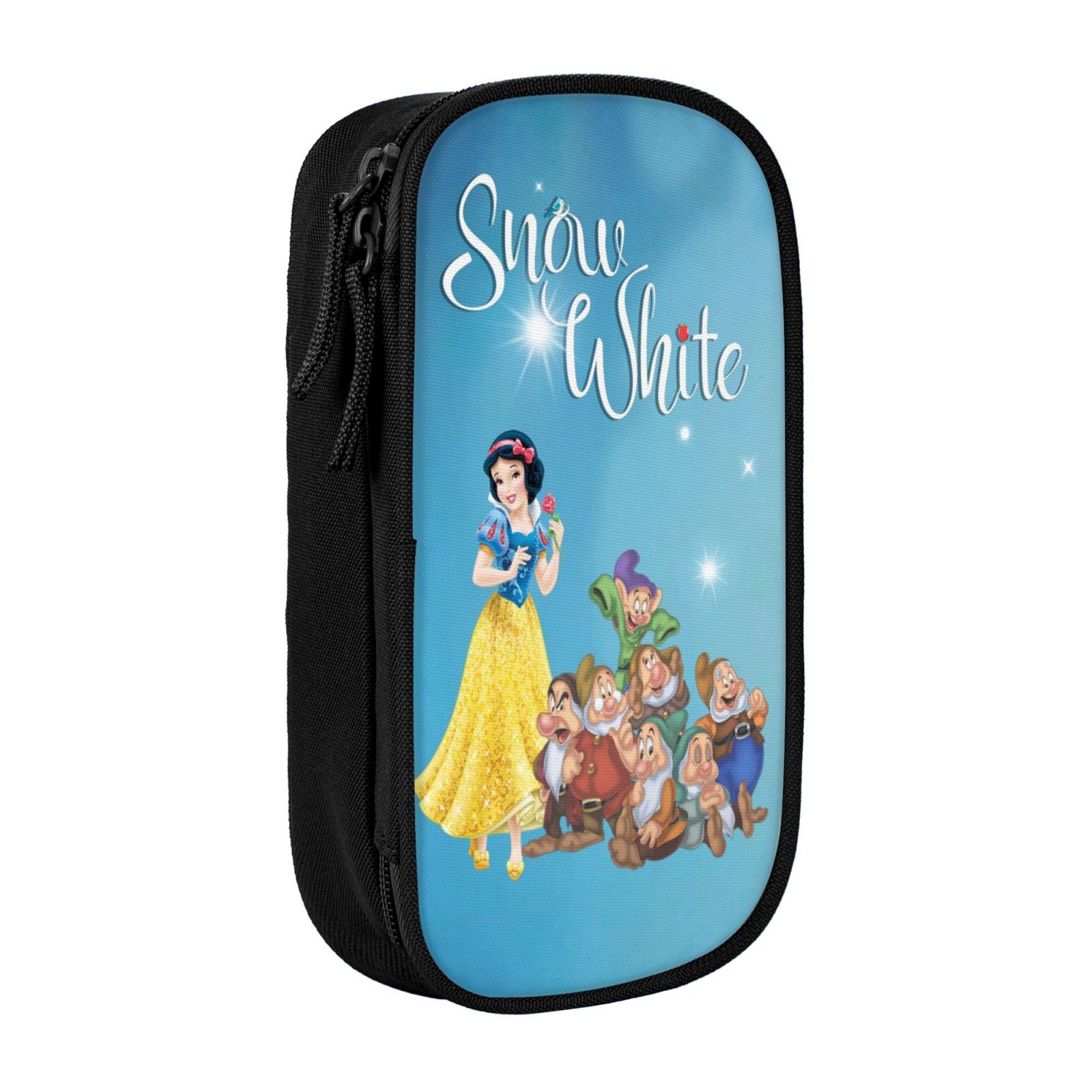 Snow Whit Pencil Pouch Case Makeup Bag Zipper Cosmetic Bag Double Layer ...