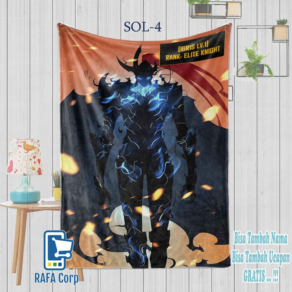 Anime Solo Leveling Blanket | Comic blanket | Custom Blanket Solo ...
