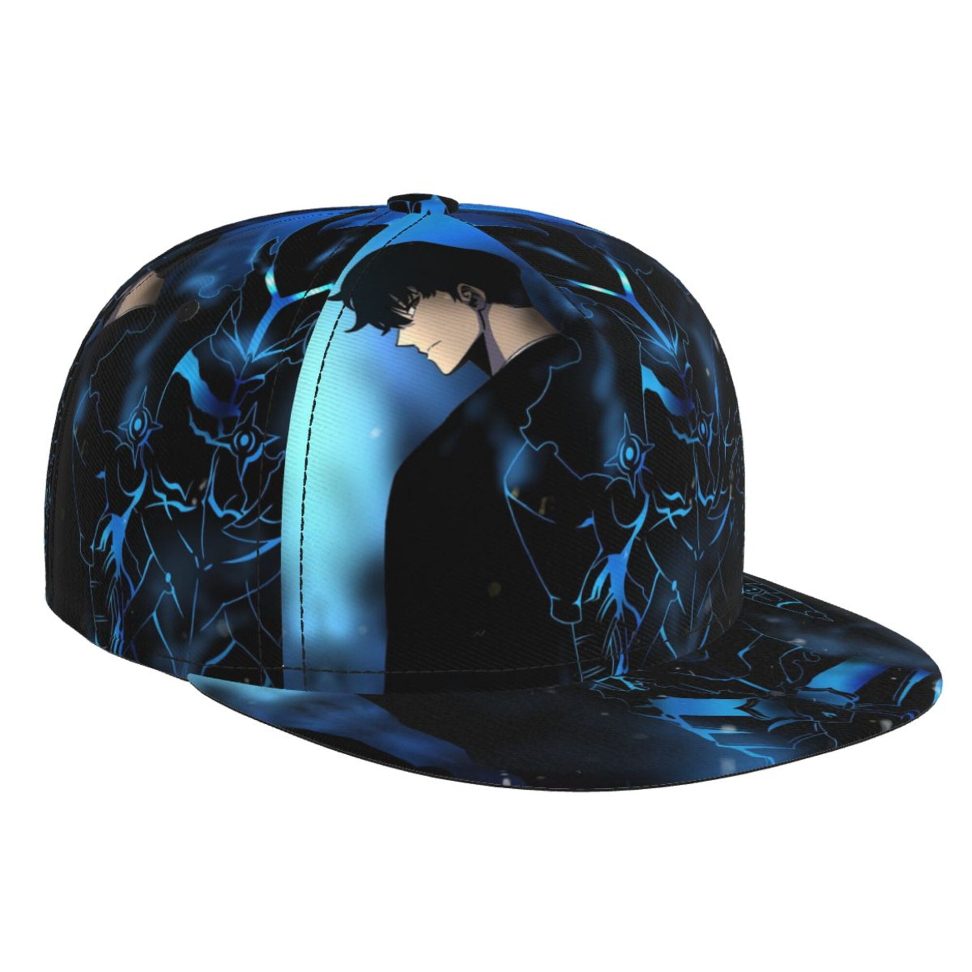 Anime Solo Leveling Flat Brim Bill Baseball Cap Adjustable Hat Hip Hop ...