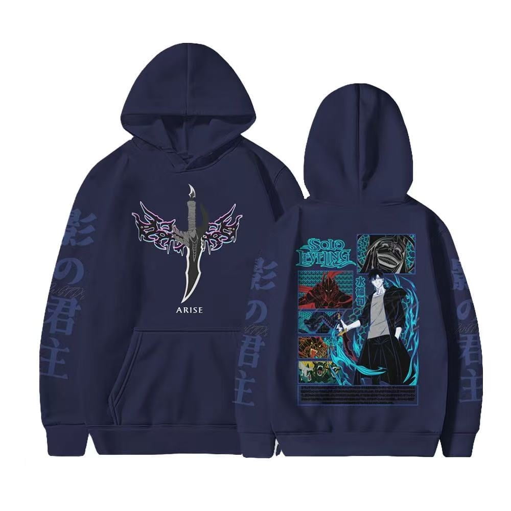 Anime Solo Leveling Hoodie Harajuku Pullover Tops Man Woman Sung Jin ...