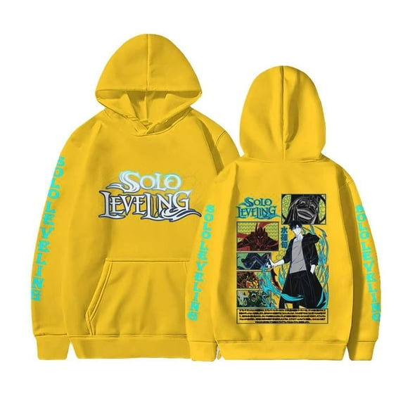 Anime Solo Leveling Hoodie Harajuku Pullover Tops Man Woman Sung Jin ...