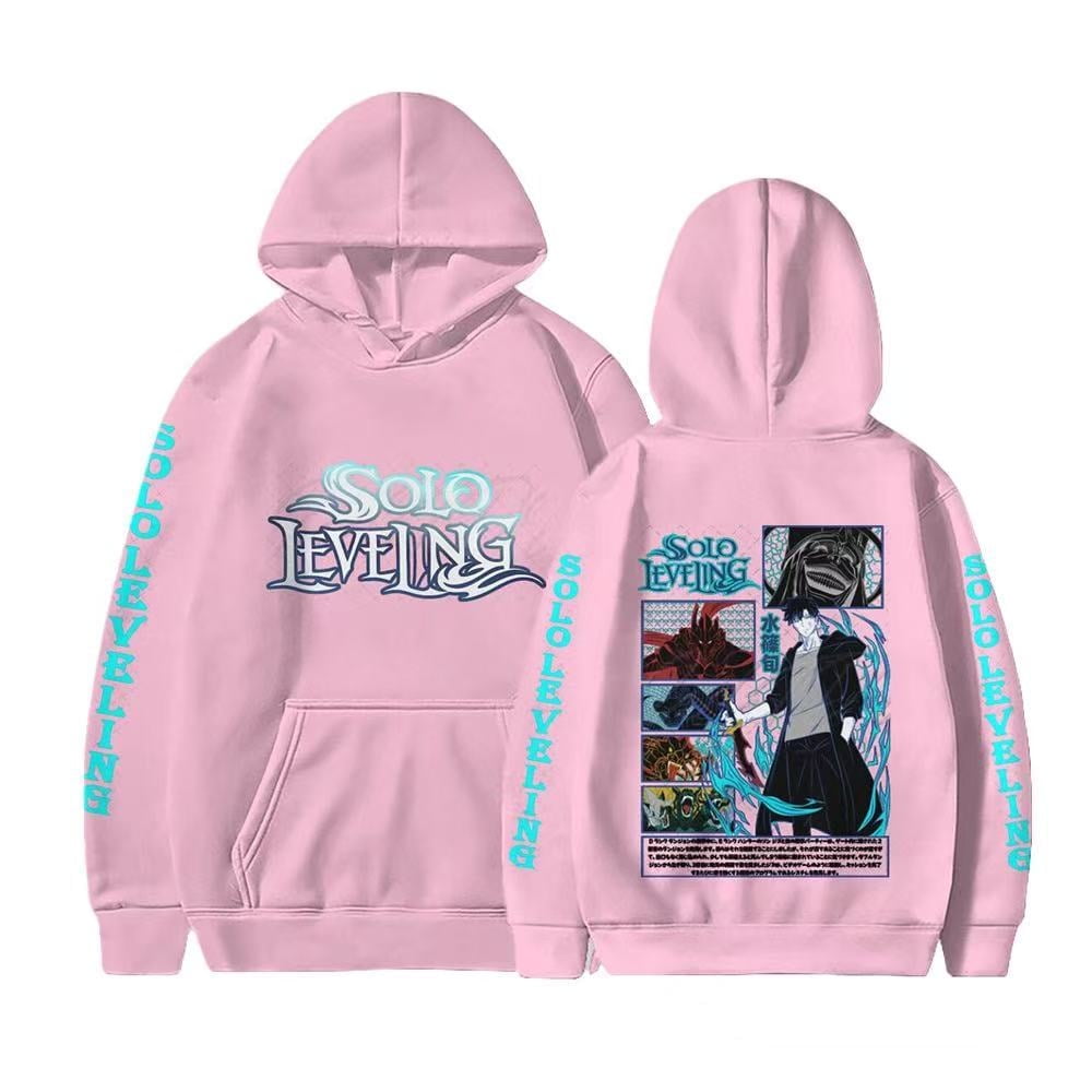 Anime Solo Leveling Hoodie Harajuku Pullover Tops Man Woman Sung Jin ...