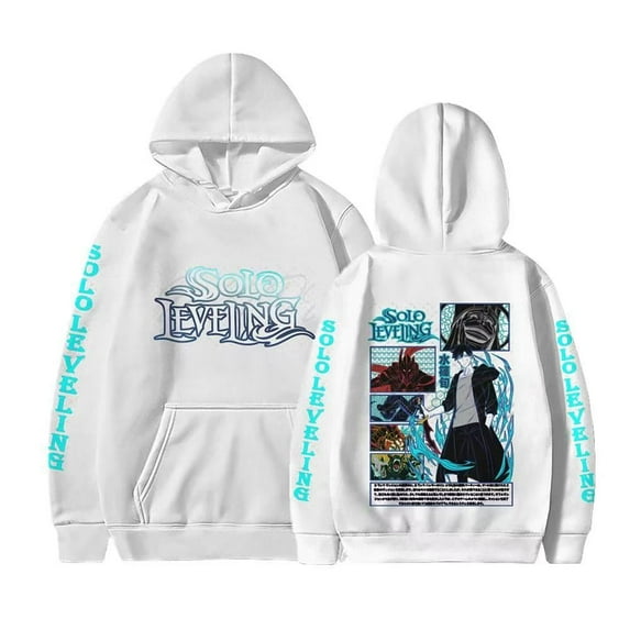 Anime Solo Leveling Hoodie Harajuku Pullover Tops Man Woman Sung Jin ...