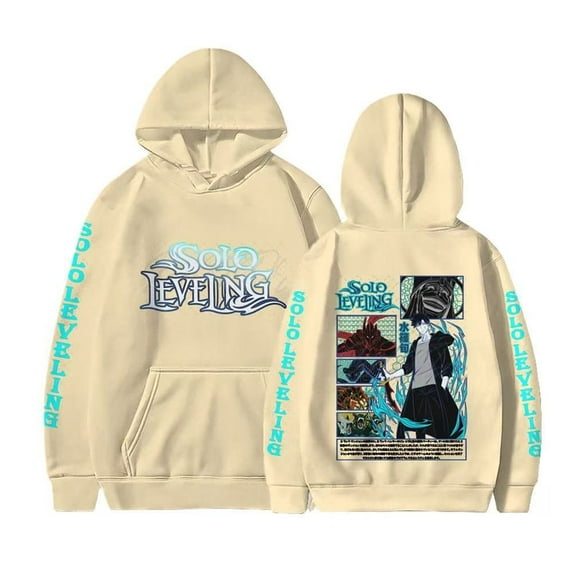 Anime Solo Leveling Hoodie Harajuku Pullover Tops Man Woman Sung Jin ...