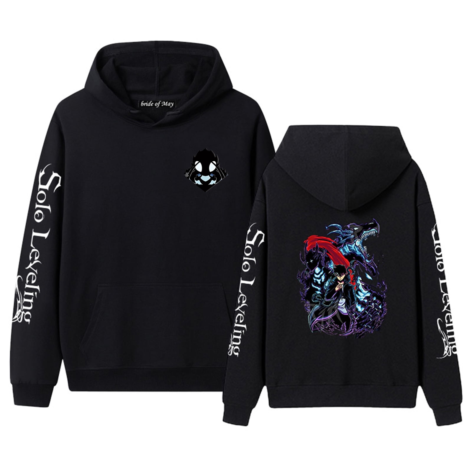 Anime Solo Leveling Hoodie Manga Jin Woo Sung Beru Hoodies Cool Cartoon ...