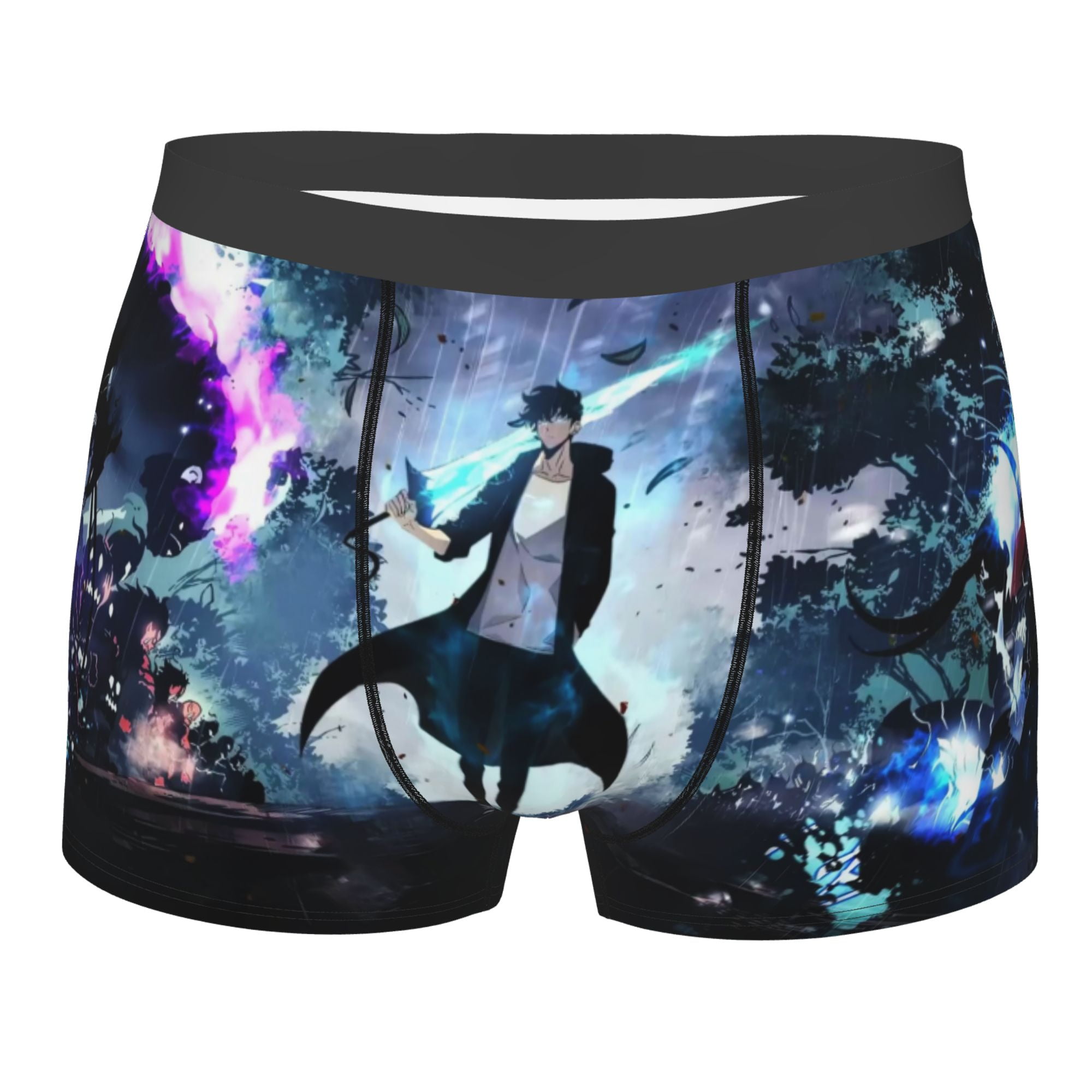 Anime Solo Leveling Men's Boxer Briefs Breathable Underwear Stretch ...