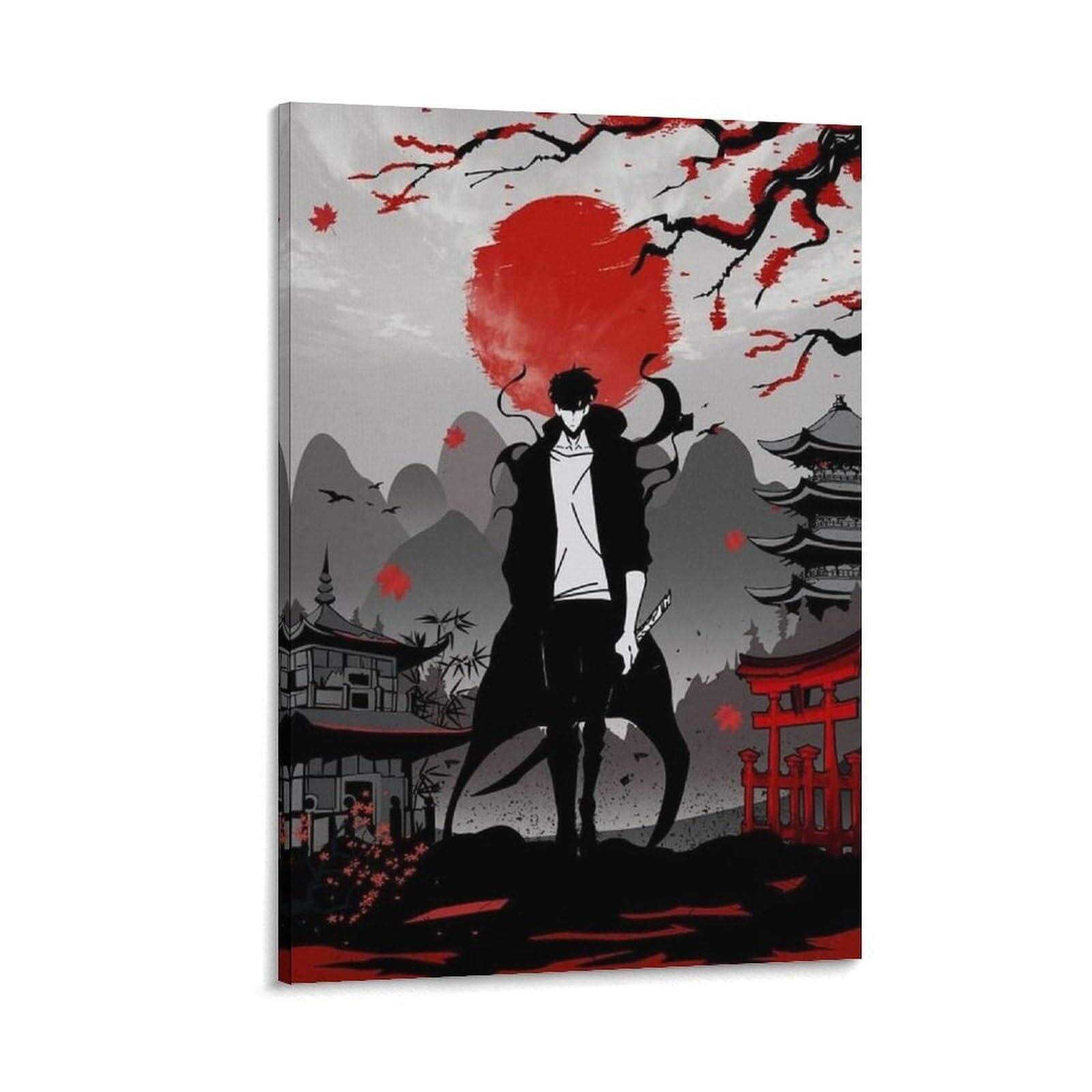 Anime Solo Leveling Poster 16 Canvas Art Poster And Wall Art Picture ...