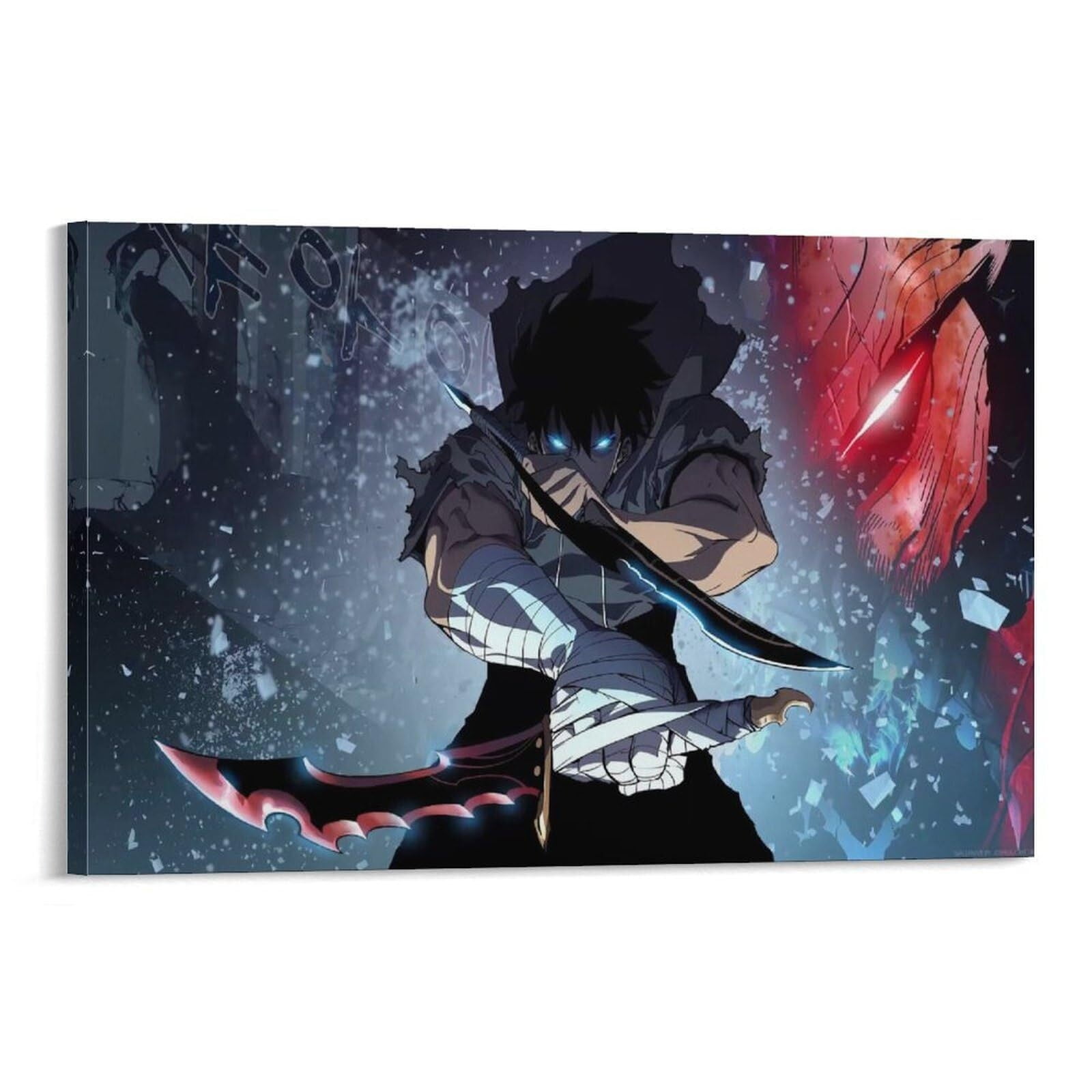 Anime Solo Leveling Poster 4 Canvas Painting Poster Wall Art Decorative ...