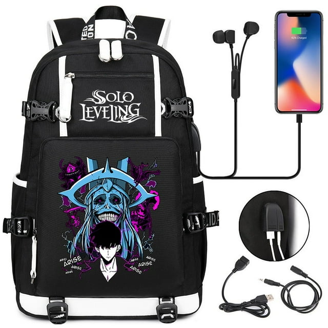 Anime Solo Leveling School Bag Backpack Teen Men Women Unisex Cosplay ...