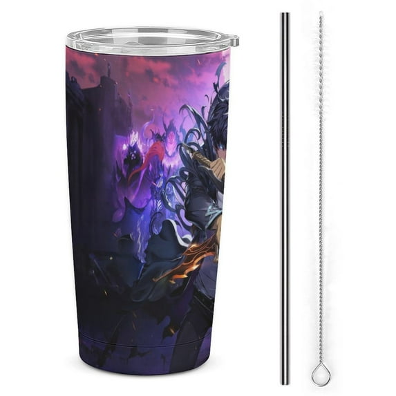 Anime Solo Leveling Stainless Steel Car Cup Daily Thermal Vacuum ...
