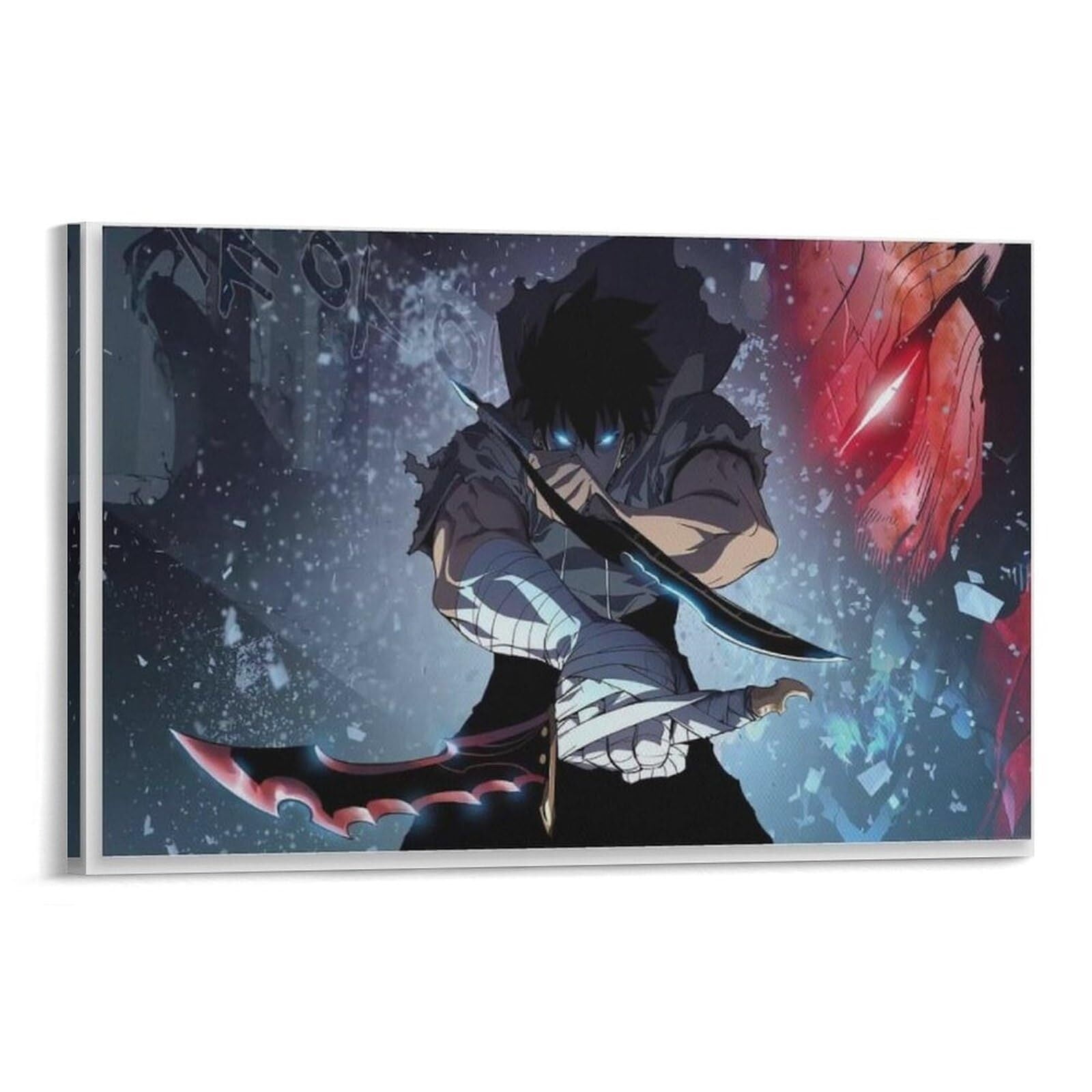 Anime Solo Leveling Sung Jin Woo Poster Gifts Canvas Painting Poster ...