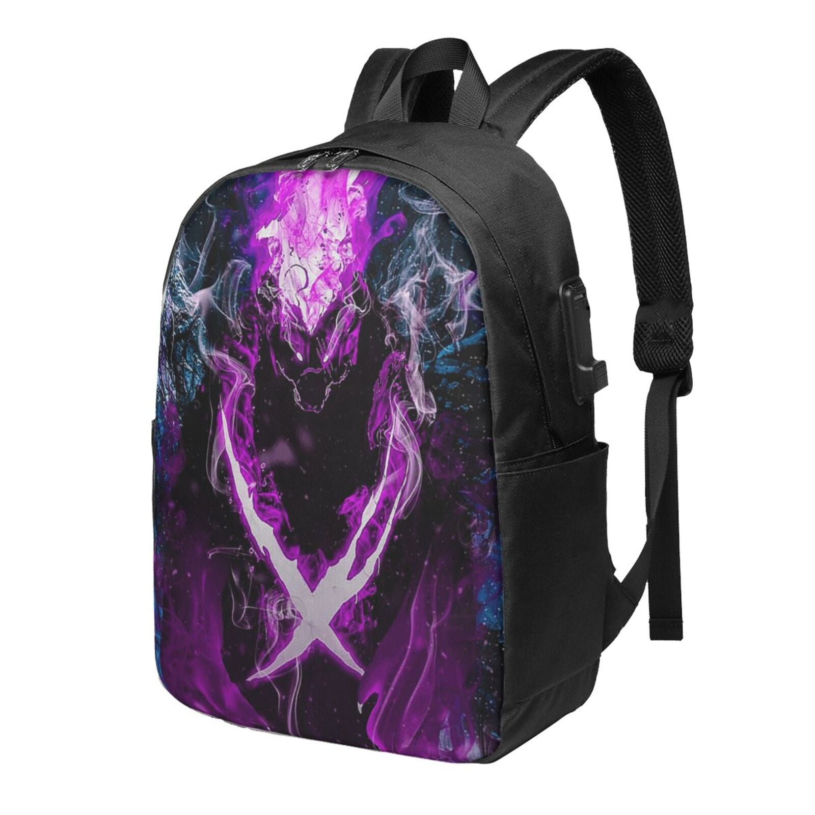 Anime Solo Leveling USB Backpack 17 IN Laptop Bags Bookbags Travel ...