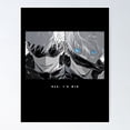 Anime Sorcerer Limitless Cursed Energy Blue Eyes Panel Wall Art Gamer ...