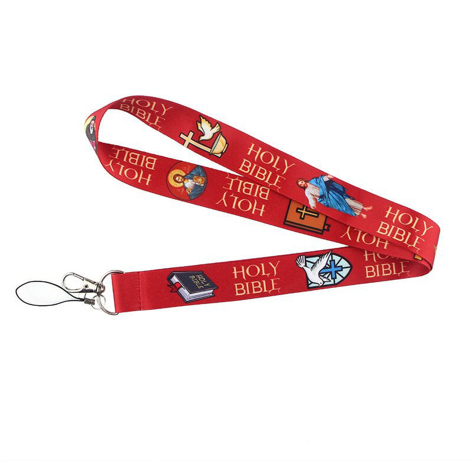Anime Source Christian Holy Bible Jesus Christ Church Lanyard Keychain ...