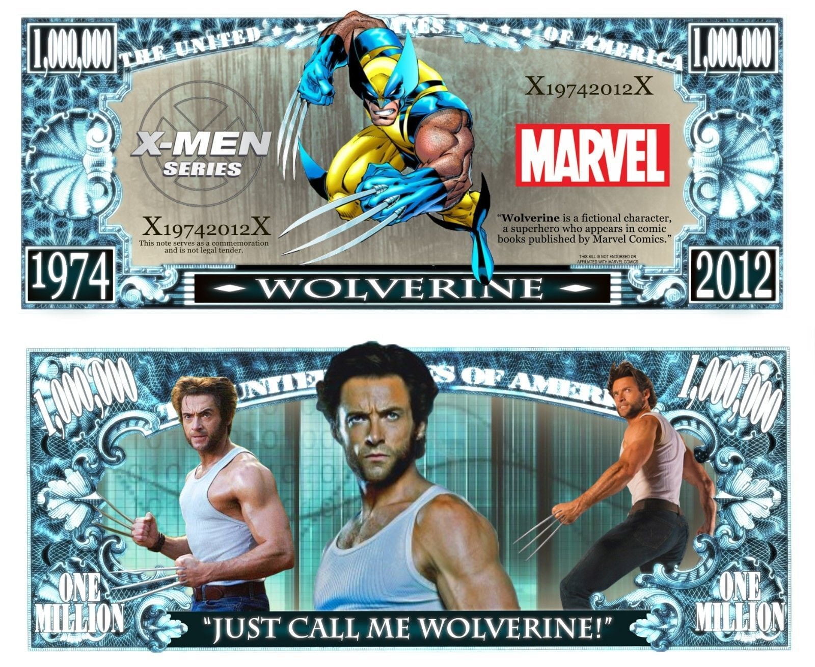 Anime Source Wolverine Comic Book Character Commemorative Novelty ...