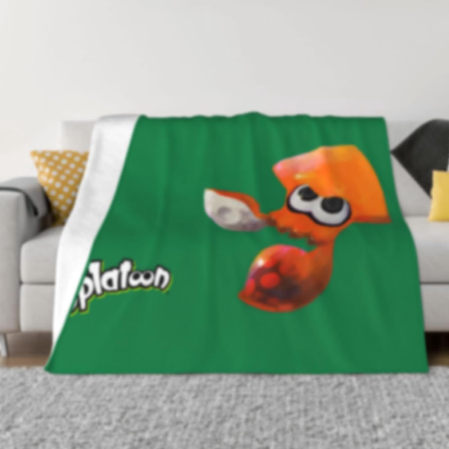 Anime Splaton Blanket Kawaii 3D Printed Throw Blanket Facecloth ...