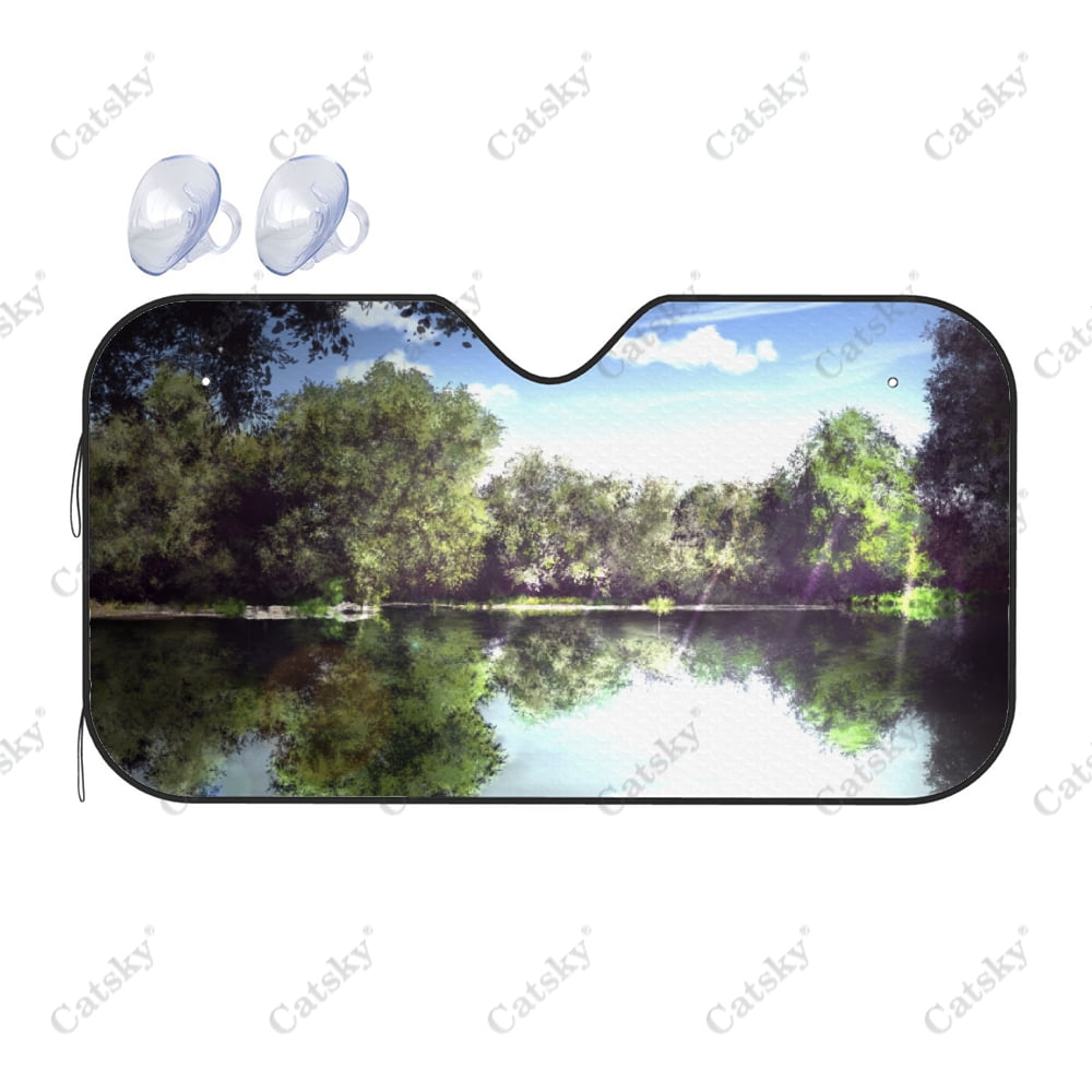 Anime Spring Time Auto Windshield Sun Shade Car Front Window Visor ...