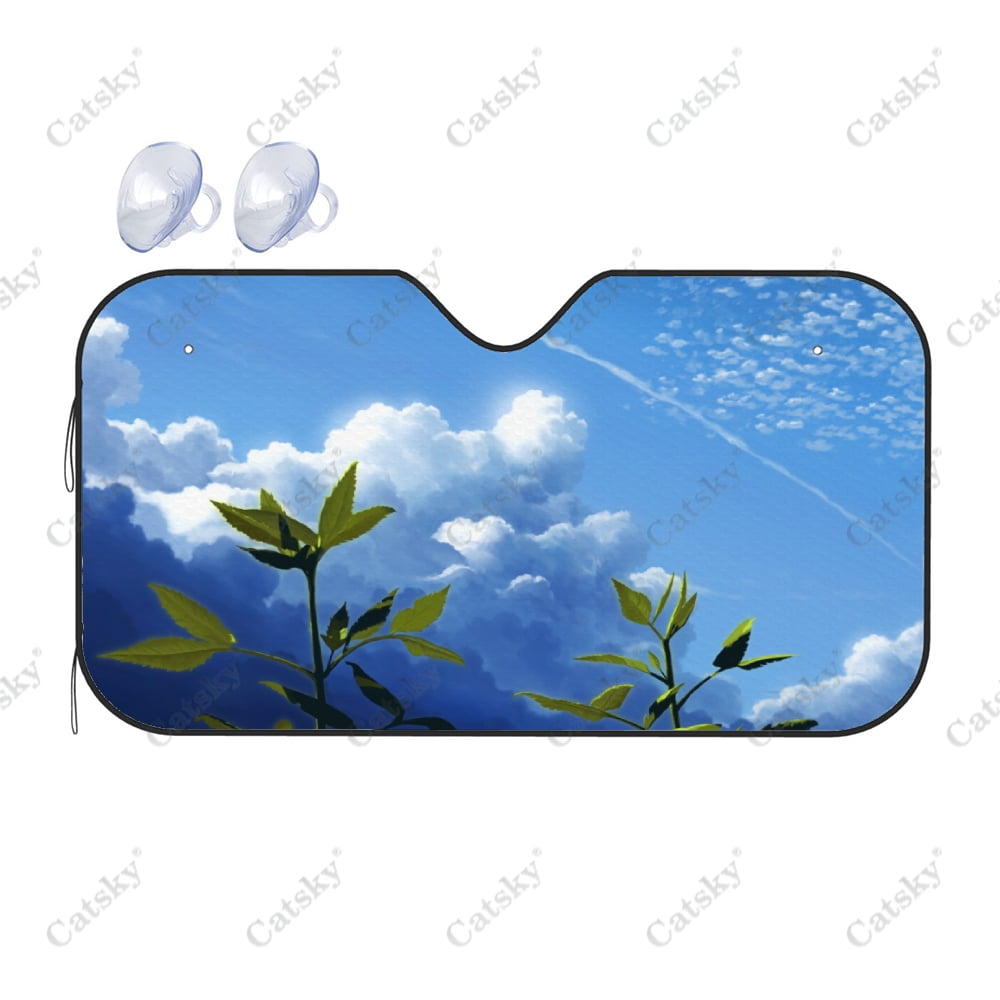 Anime Spring Time Auto Windshield Sun Shade Car Front Window Visor ...