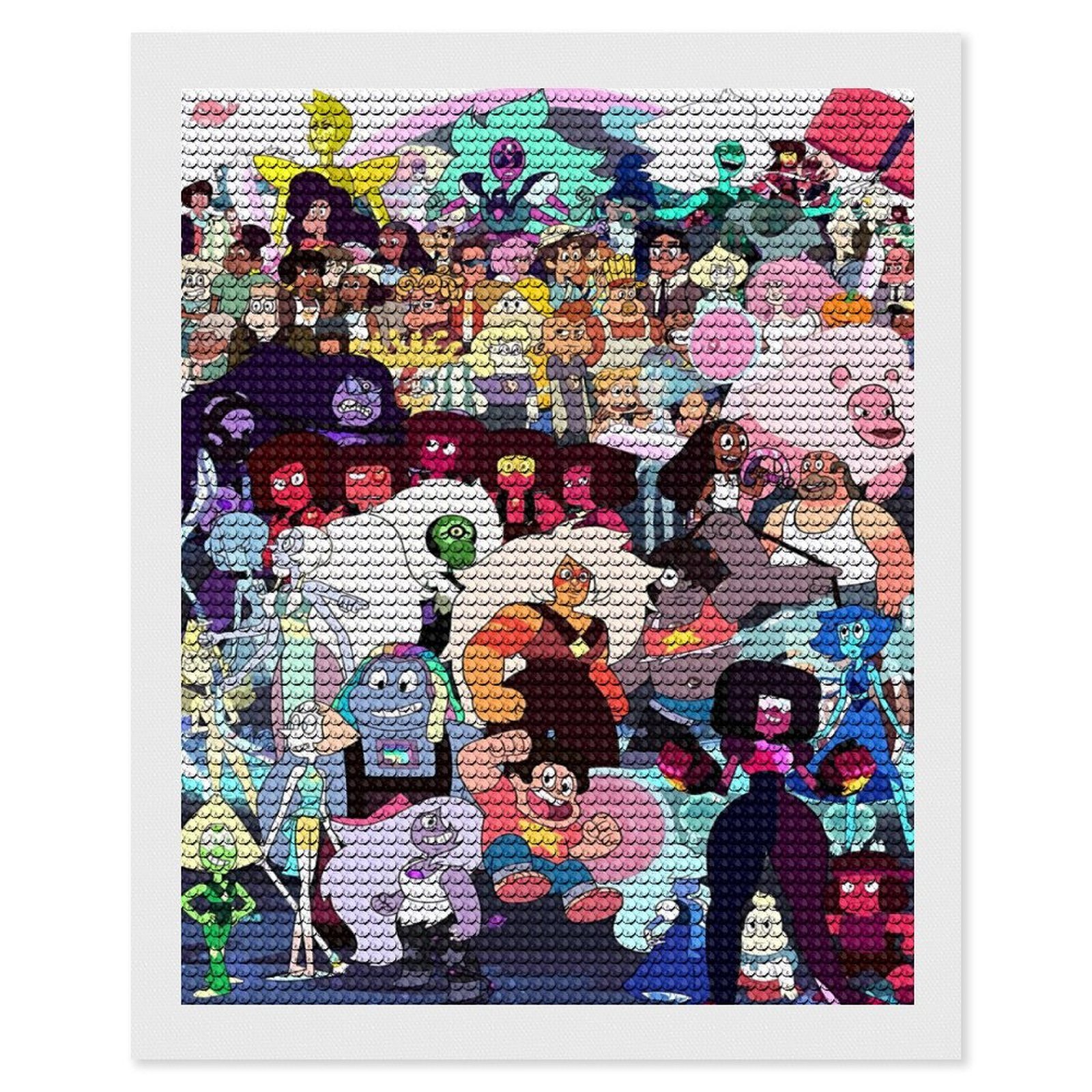 Anime Steven-Universe Diamond Art Kits Round Full Drill,DIY 5D Diamond ...