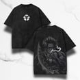 Anime Streetwear Graphic Tee Vintage Y2K Style Unisex Cotton Acid Wash ...