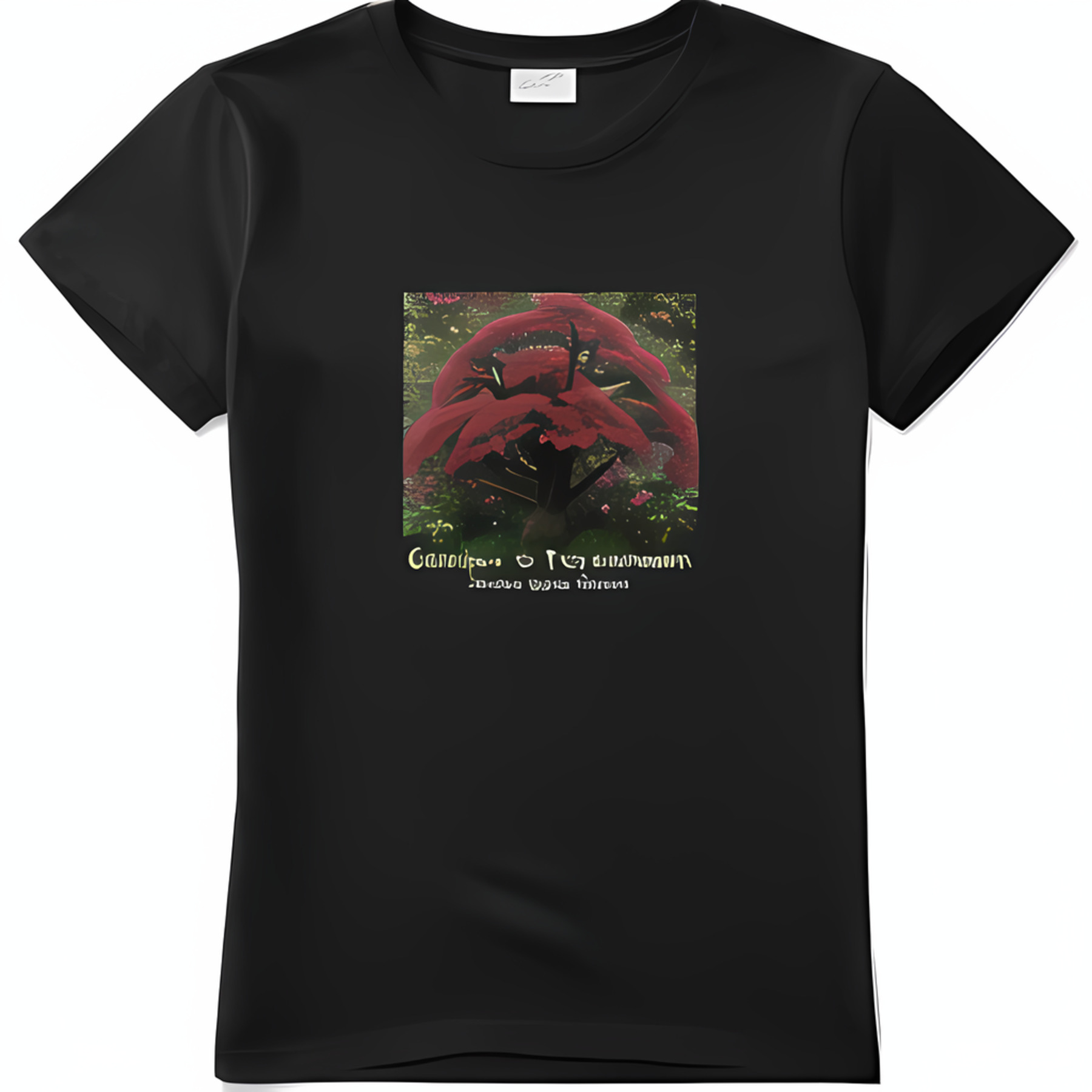 Anime Style Black T-Shirt: & Inspired Design with Giant Samurai in ... Anime Style Black T-Shirt: & Inspired Design with Giant Samurai in ...