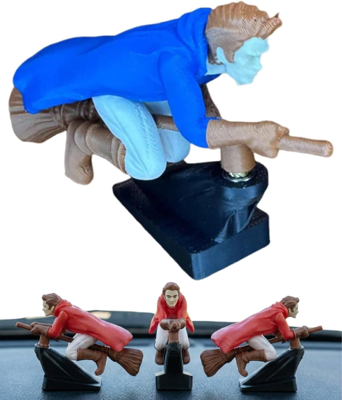 Anime Style Flying Broom Figure, 3D Printed Wizard & Witch Action Car ...