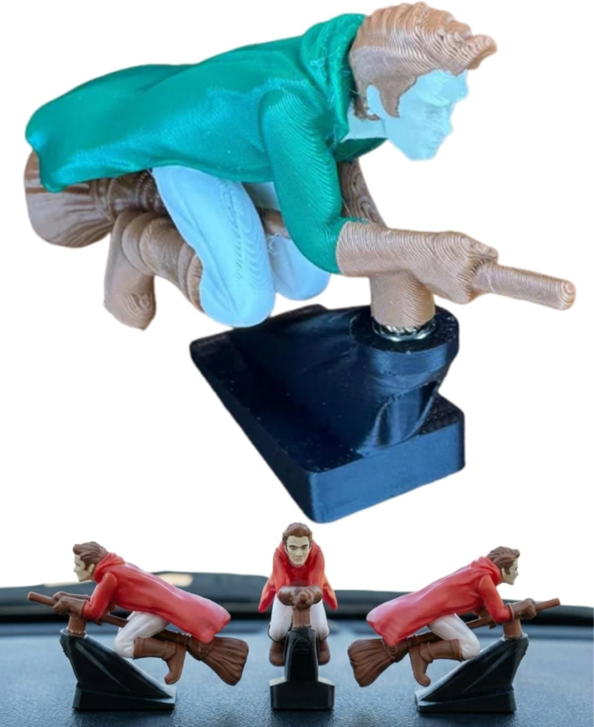 Anime Style Flying Broom Figure, 3D Printed Wizard & Witch Action Car ...