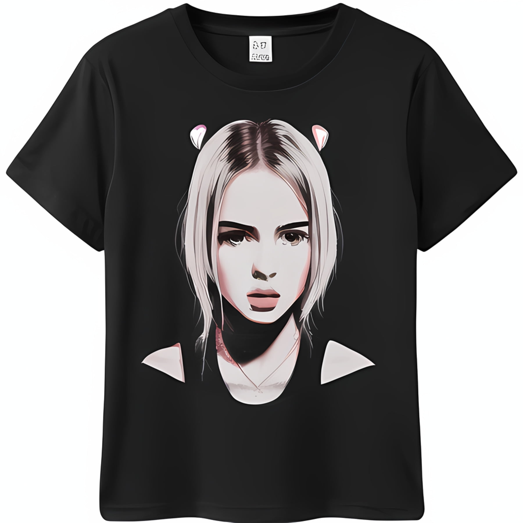 Anime Style Girl Illustration by Atey Ghailan & J Campbell on Black T ...