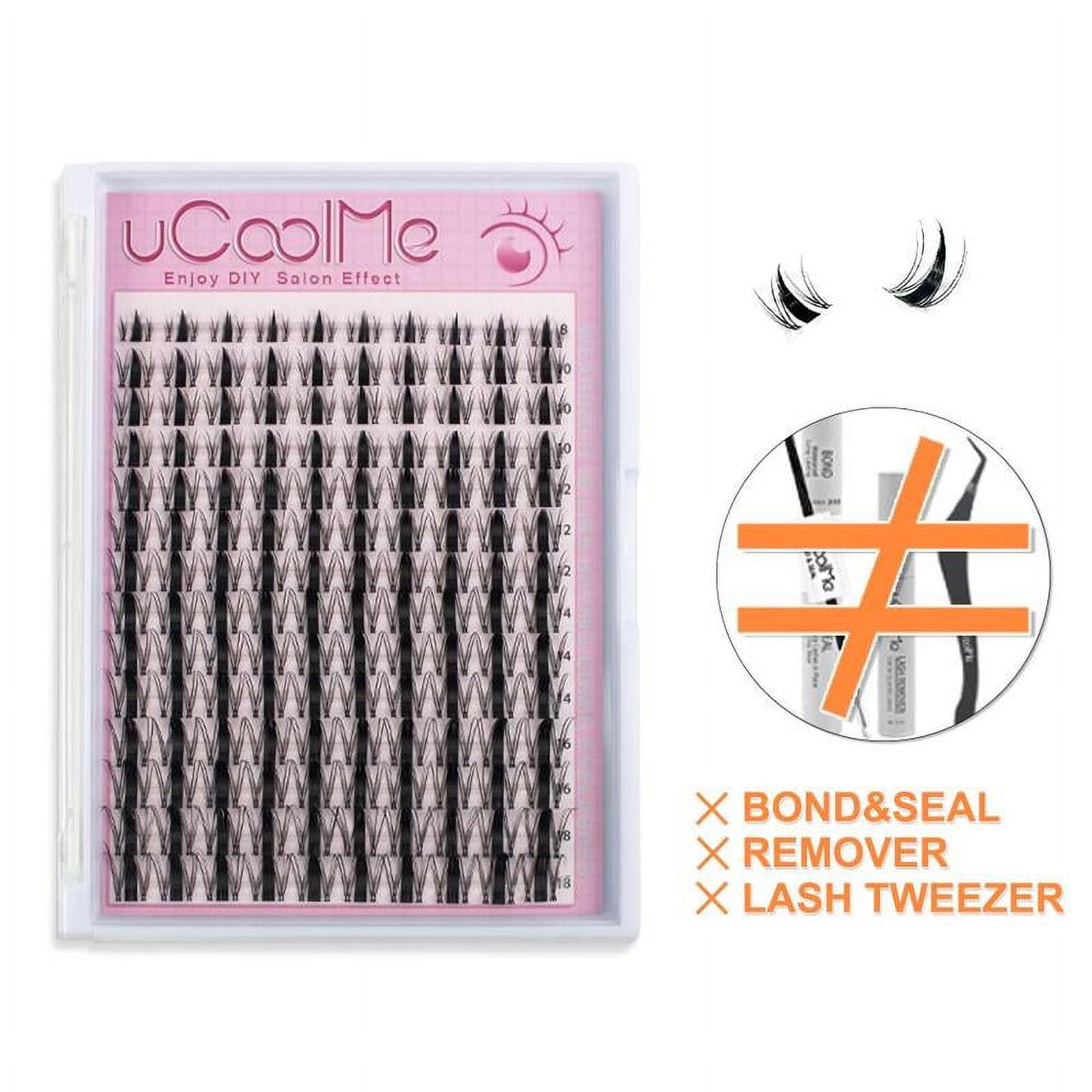 Anime-Style Lash Extension Kit – Manga C-Curl Wet Look DIY Clusters (8 ...