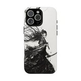 Anime Style Samurai Ninja Girl Warrior Phone Case for iPhone 11,12,13 ...