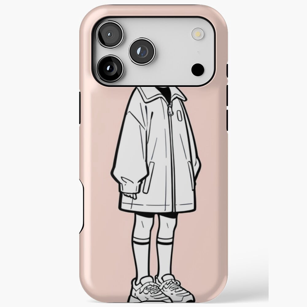 Anime Style Streetwear Fashion Line Art for iPhone Case 11 through 17 ...