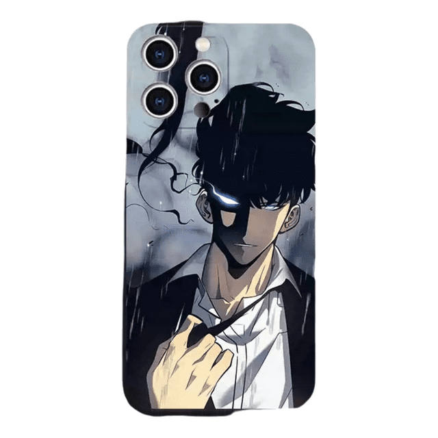 Anime Sung Jin woo iPhone Case Solo Leveling Compatible with iPhone 16 ...