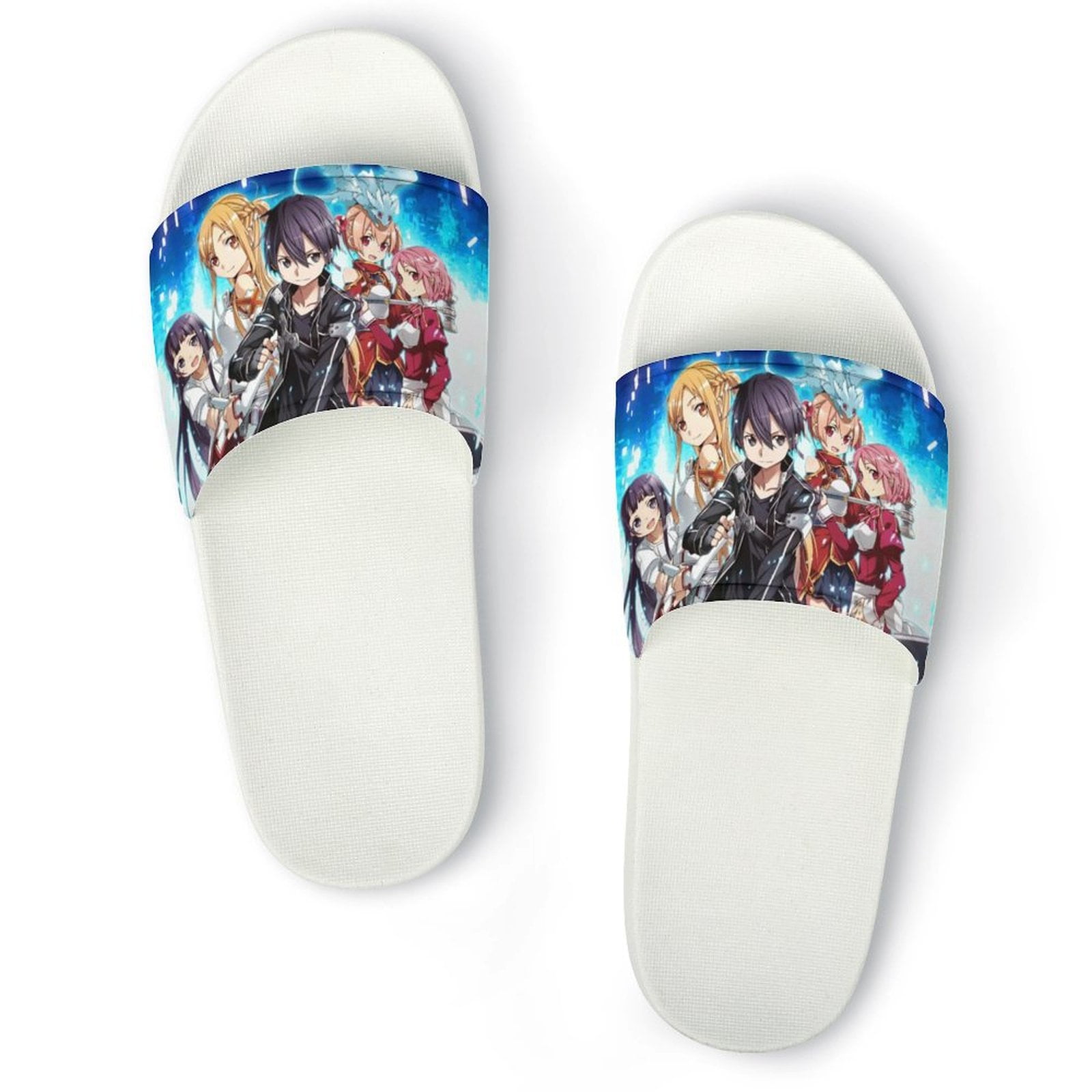 Anime Sword Art Online Unisex Slippers Summer Beach Slide Sandals ...