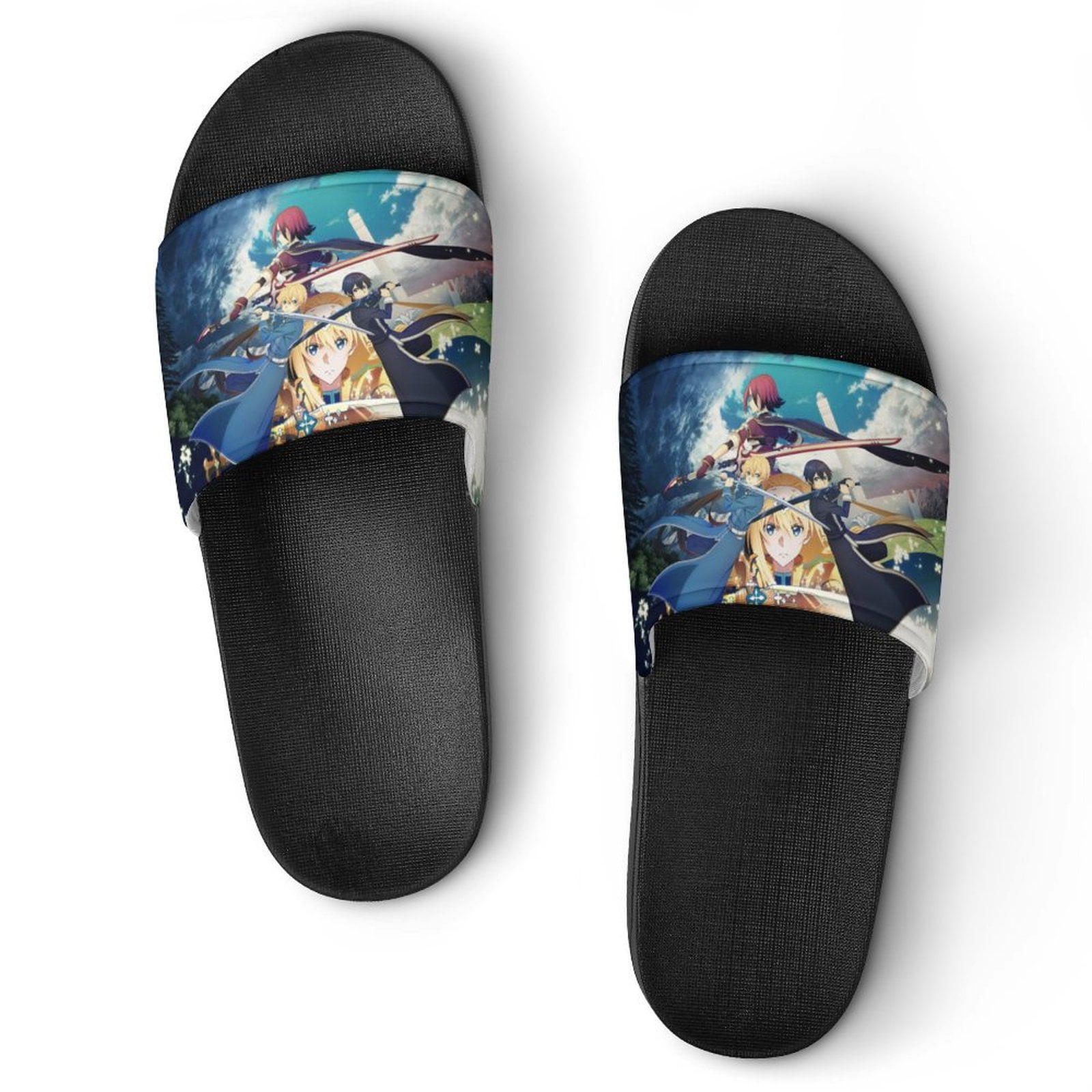 Anime Sword Art Online Unisex Slippers Summer Beach Slide Sandals ...