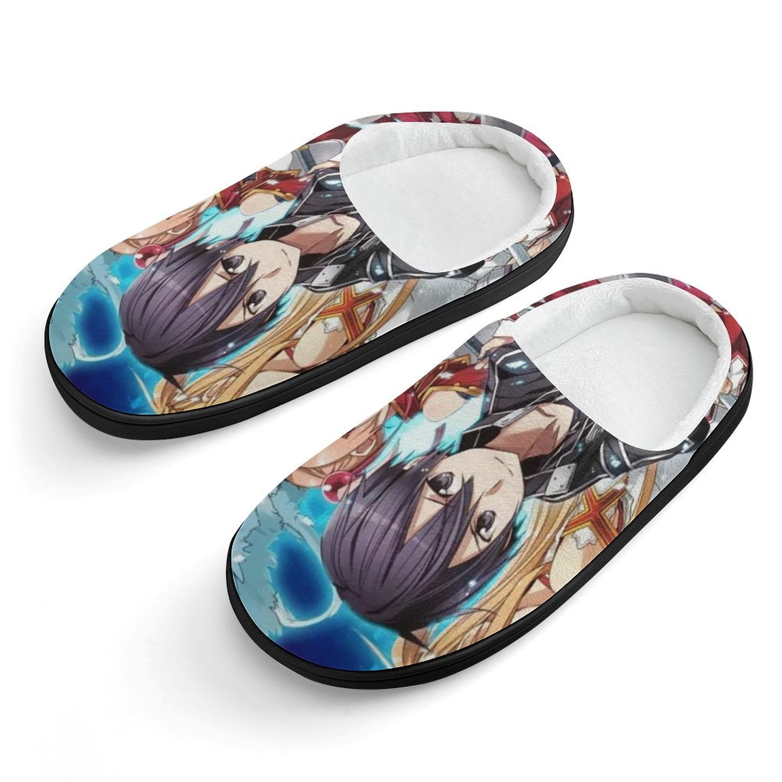Anime Sword Art Online Winter Plush Slippers for Boys Girls Soft Warm ...