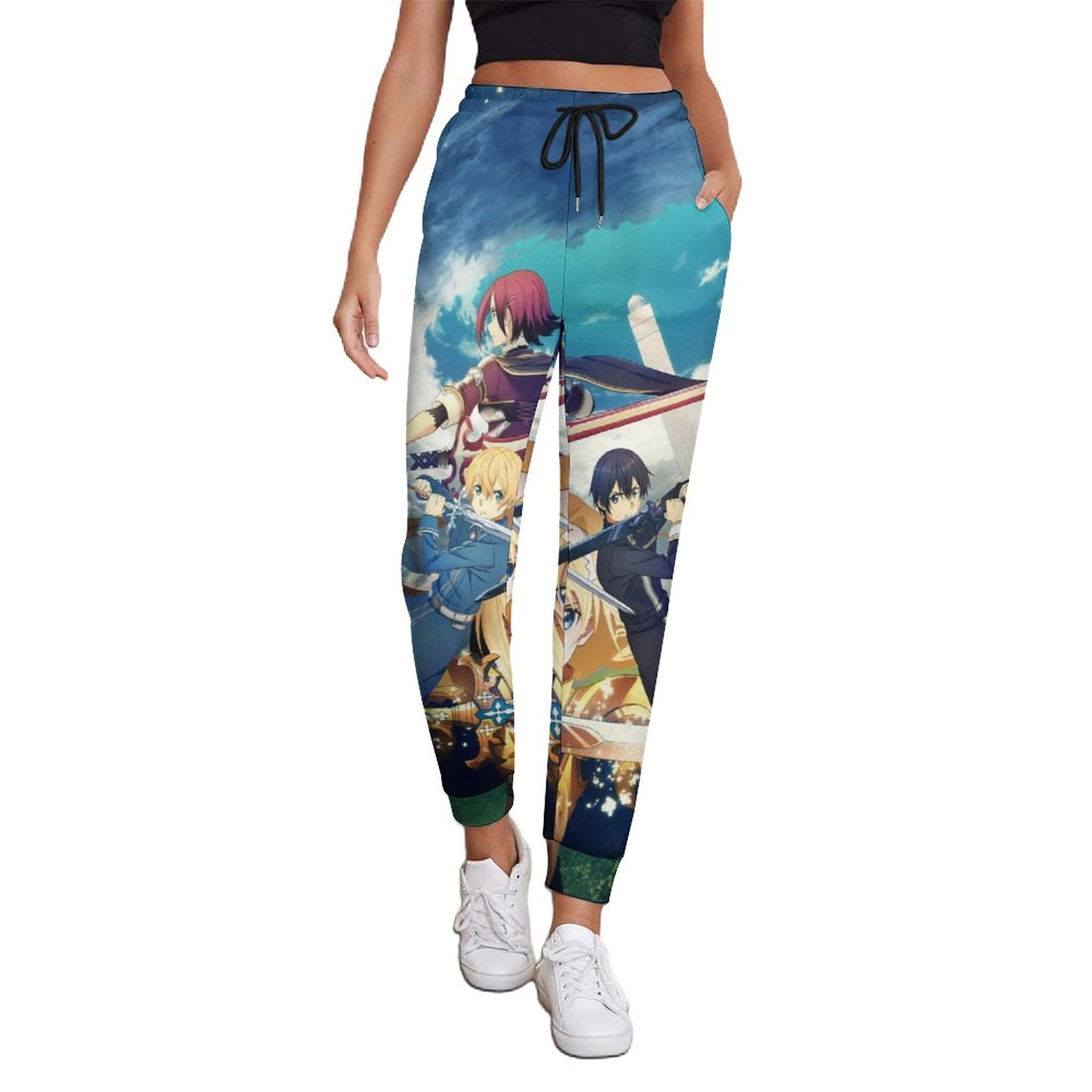 Anime Sword Art Online Womens Sweatpants Joggers Pants Novelty Casual ...