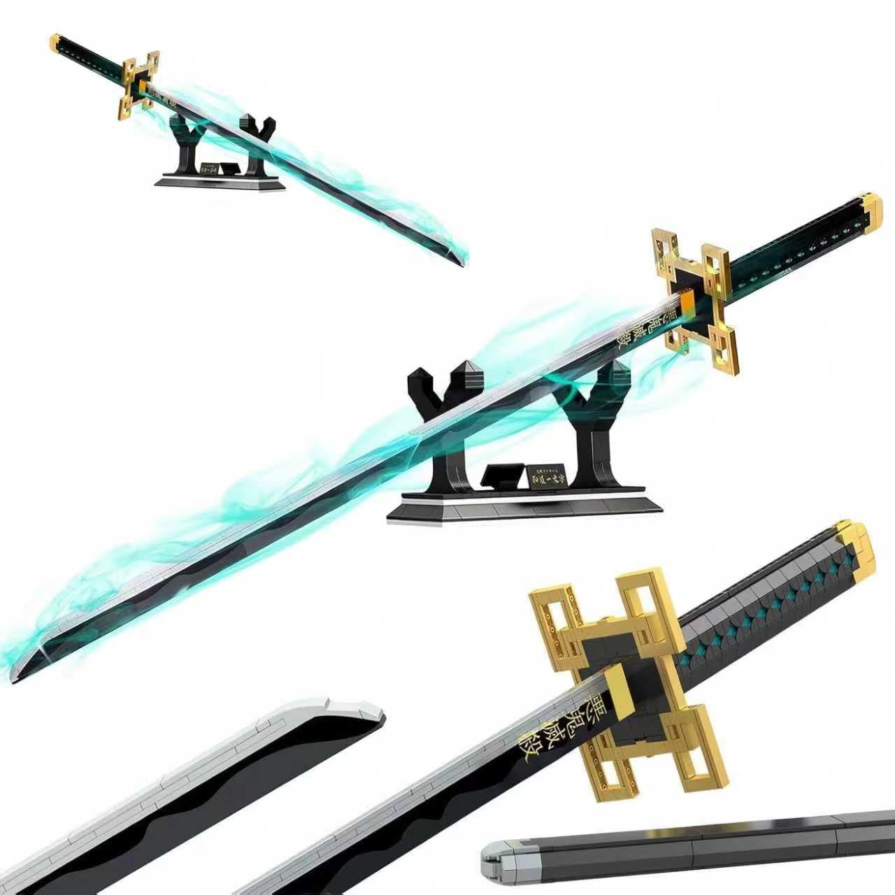 Anime Sword Building Set, 40in Tokitou Muichirou Sword Set with ...