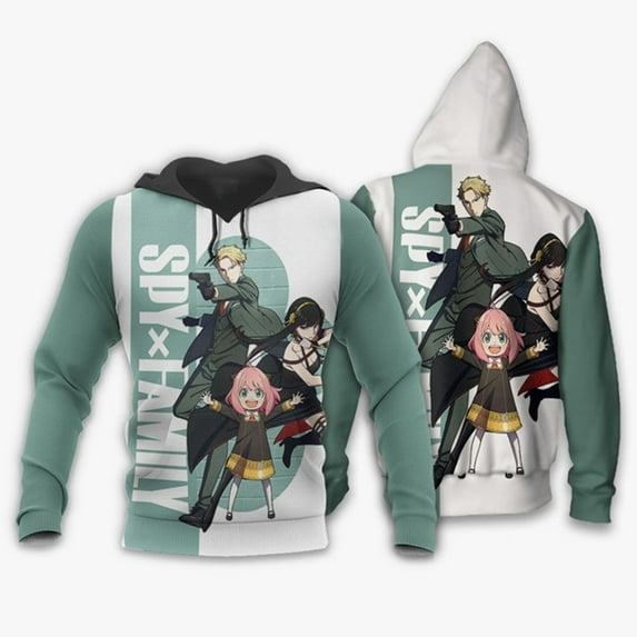 Anime SxF Long Sleeve Hoodie Anya Forger Casual Sweatshirts for Mens ...