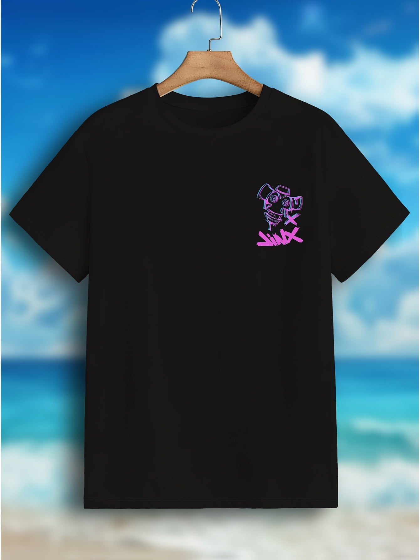 [Anime T-Shirt] Casual Anime Graffiti Style Round Neck T-Shirt | Short ...
