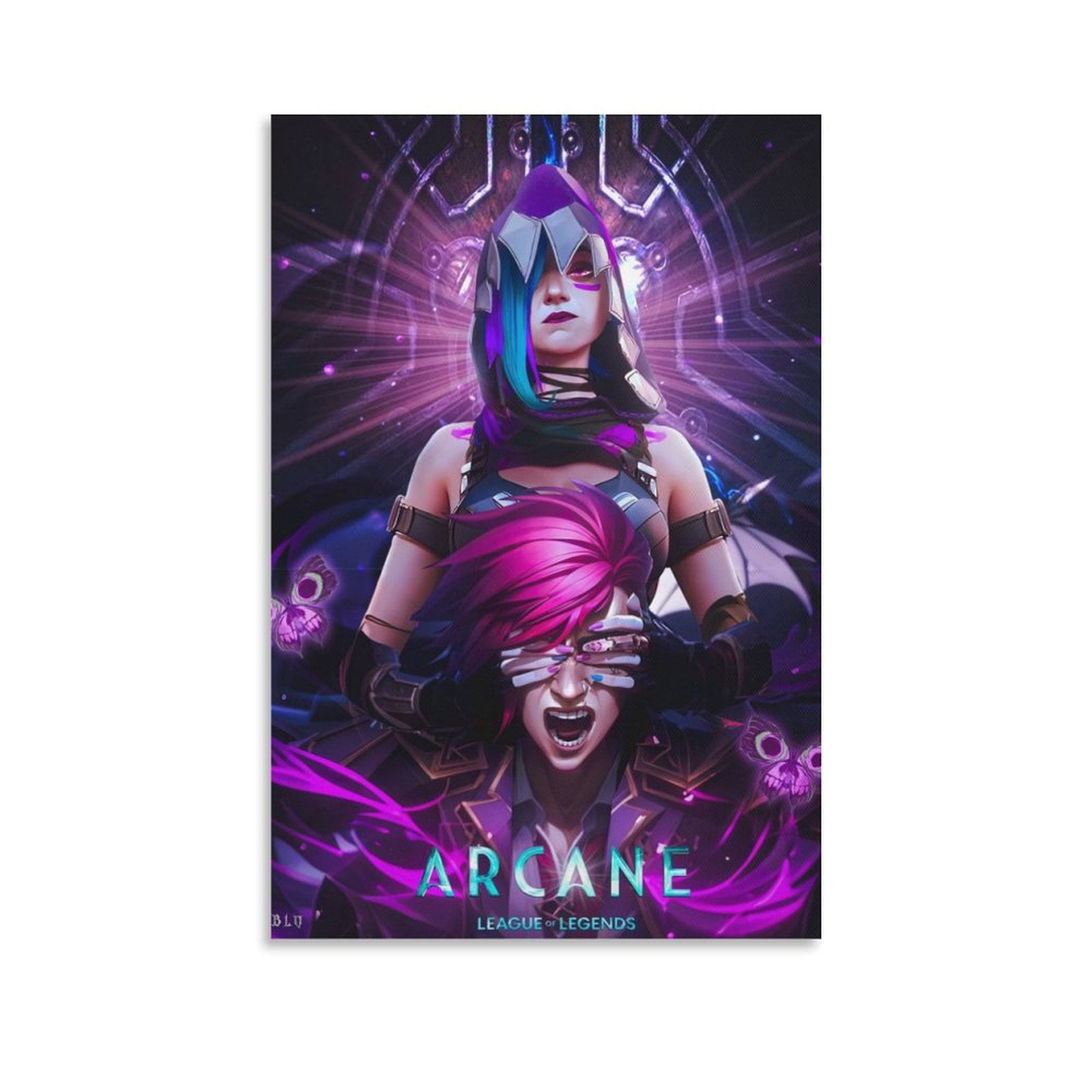 Anime TV Jinx&Vi Poster Cool Posters Wall Art Painting Canvas Gift ...