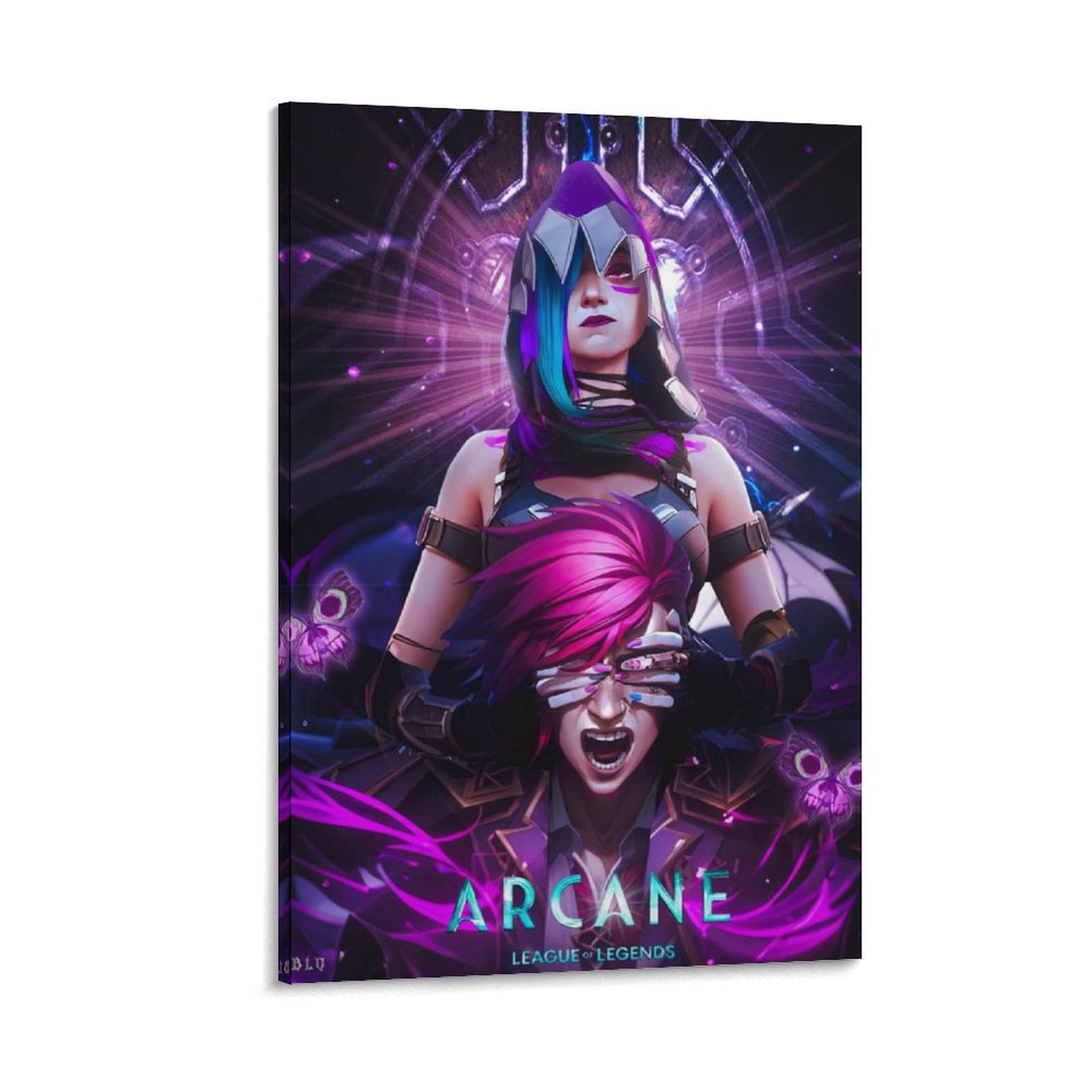 Anime TV Jinx&Vi Poster Cool Wall Art Picture Painting Poster Canvas ...