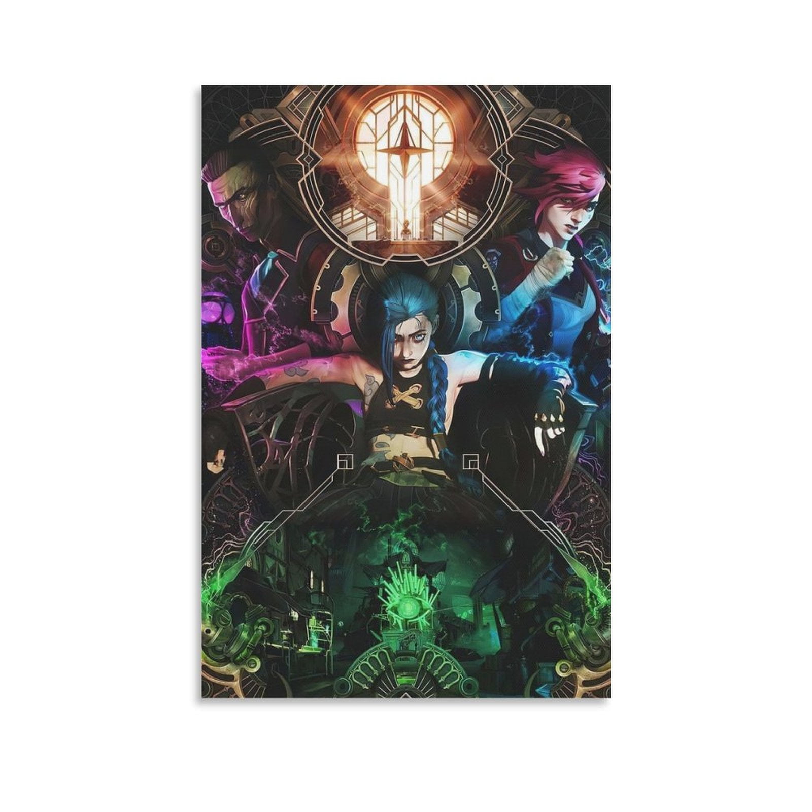 Anime TV Jinx&Vi Poster Gifts Canvas Painting Poster Wall Art ...