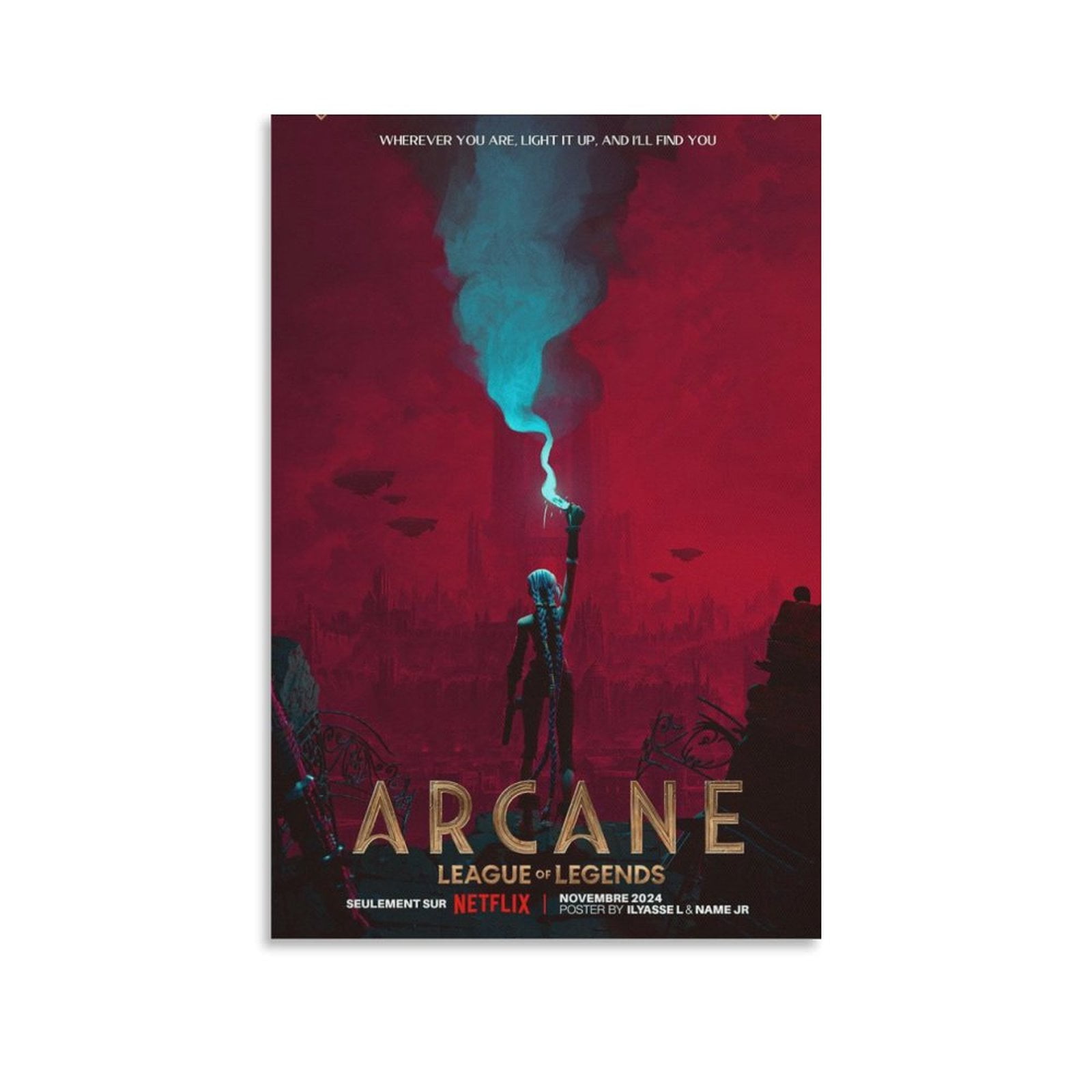 Anime TV Jinx&Vi Posters Posters Art Print Wall Photo Paint Poster ...